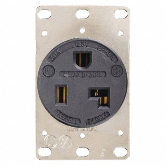Single, 5-30R, Receptacle - 5Z904|HBL9308 - Grainger