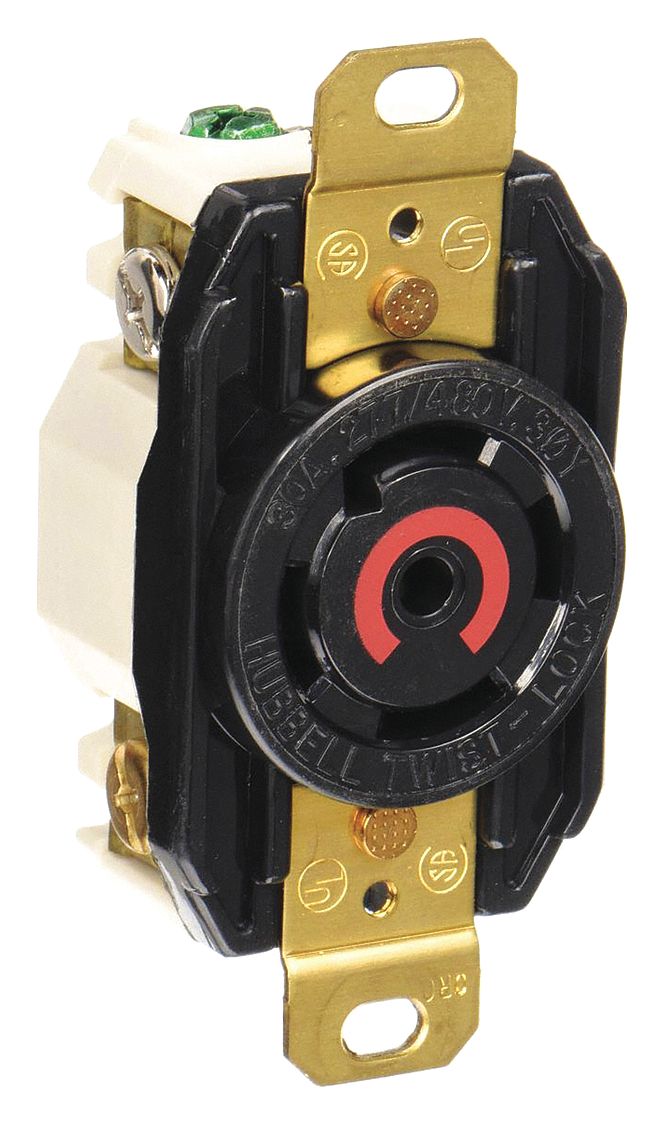 L22-30R, 30 A, Locking Receptacle - 5Z908|HBL2820 - Grainger