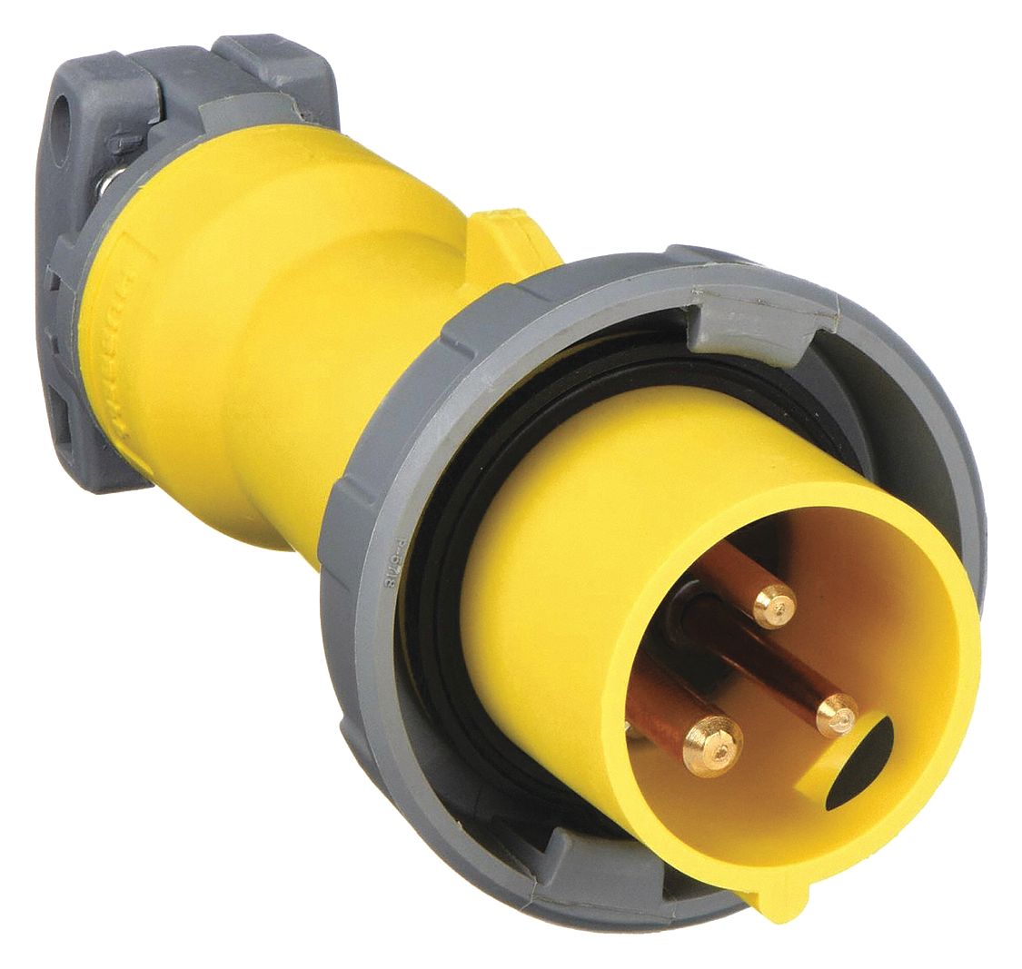 20 A, 125V AC, IEC Pin and Sleeve Plug - 5Z931|HBL320P4W - Grainger