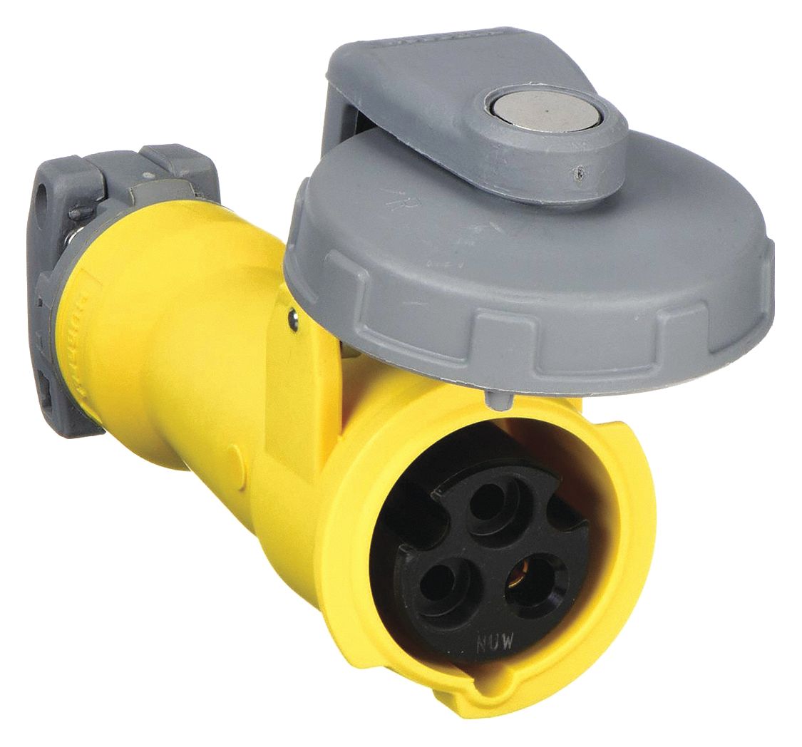 20 A, 125V AC, Watertight Pin and Sleeve Connector - 5Z932|HBL320C4W ...