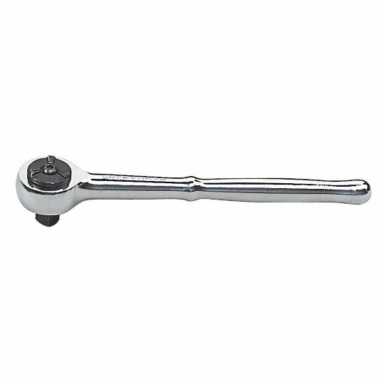 Hand Ratchet, Round, Reversing No, Steel - Grainger