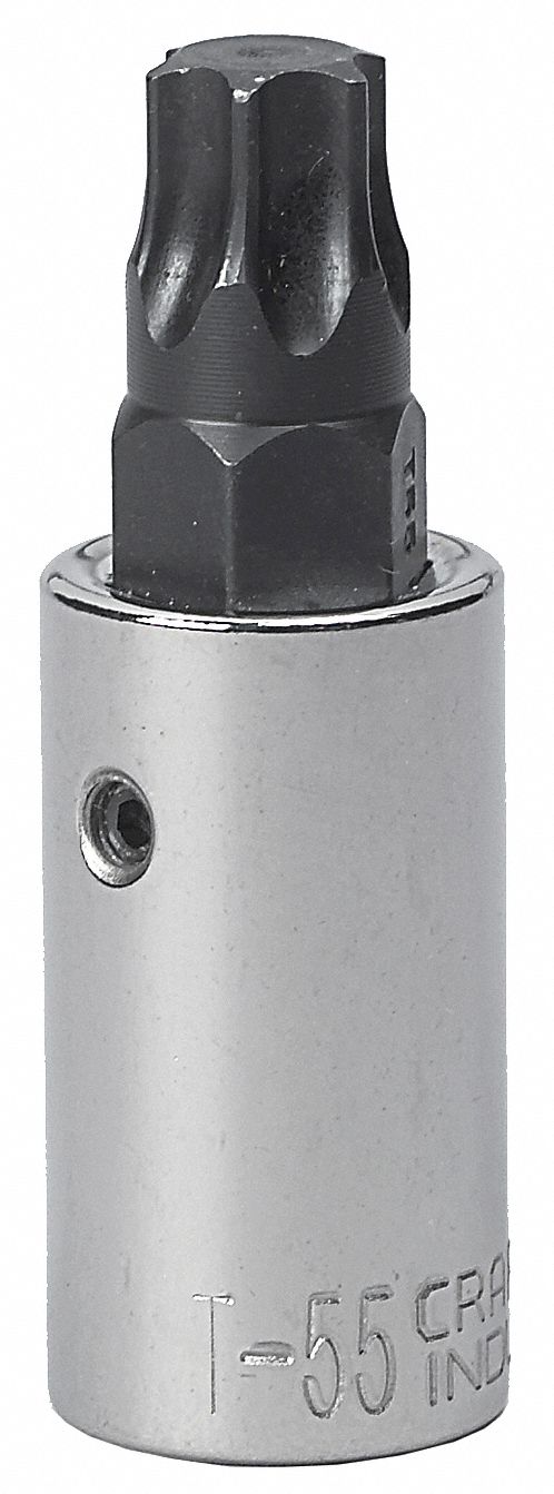 Socket Bit, Insert Length 83/100 in, Tip Size T55 - Grainger