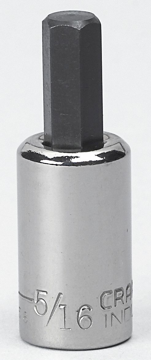 Socket Bit, Insert Length 3/4 in, Tip Size 5/16 in - Grainger
