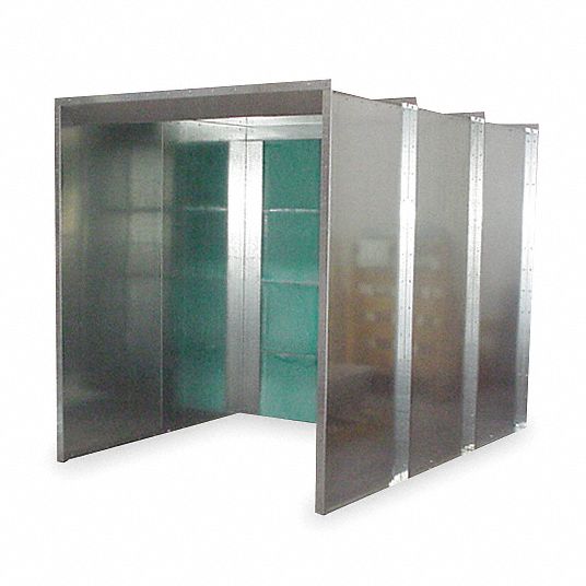 10 ft x 8 ft Floor Style Double Filtration Spray Booth - Grainger