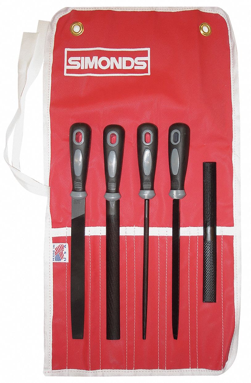 SIMONDS File Set: 7 in Slim Taper/8 in Half Round Bastard/8 in Mill ...