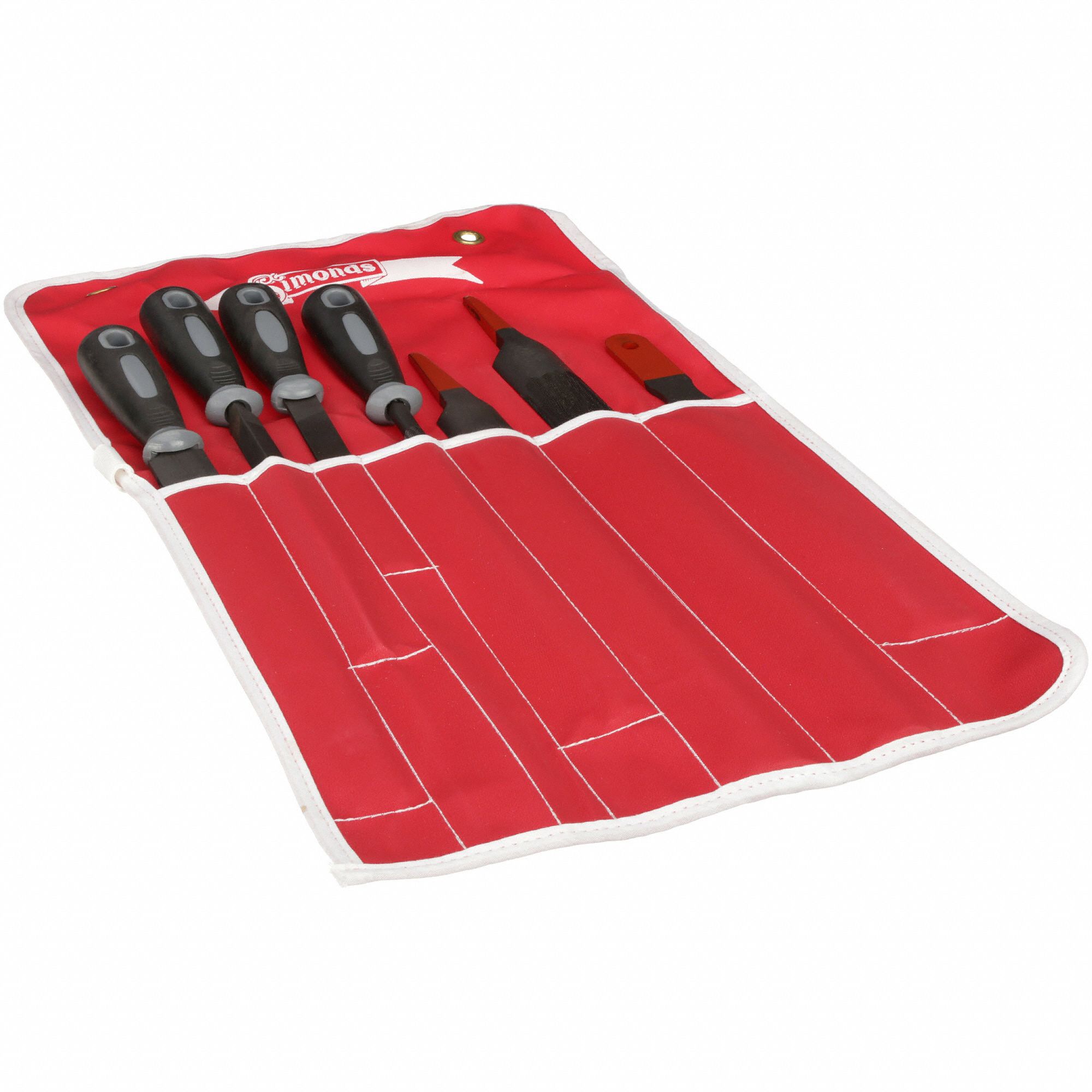 SIMONDS Petrochemical File Set: Includes Handle, 7 Pieces, Bastard Cut ...