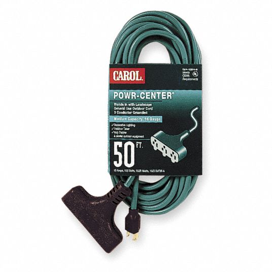 13, Number of Outlets 3, Green - Grainger