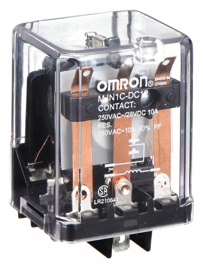 OMRON, Socket Mounted, 10 A Current Rating, General Purpose Relay - 5ZH64|MJN1C-DC12 - Grainger