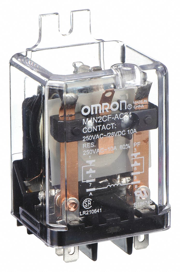 OMRON, Surface (Side Flange) Mounted, 10 A Current Rating, Flange Mount Relay - 5ZH72|MJN2CF ...
