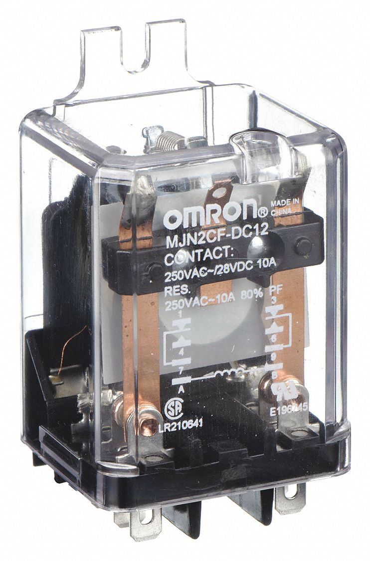 OMRON, Surface (Side Flange) Mounted, 10 A Current Rating, Flange Mount Relay - 5ZH73|MJN2CF ...