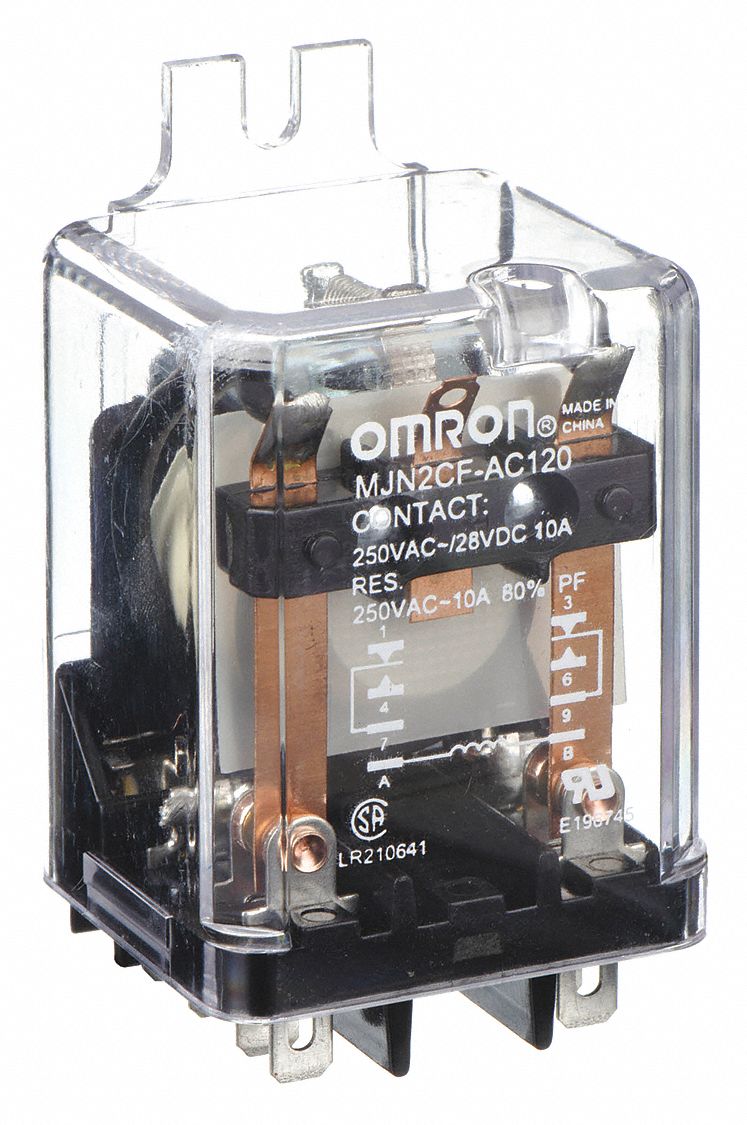 OMRON, Surface (Side Flange) Mounted, 10 A Current Rating, Flange Mount Relay - 5ZH75|MJN2CF ...