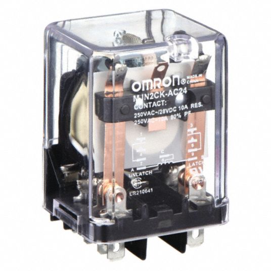 OMRON, Socket Mounted, 10 A Current Rating, Latching Relay - 5ZH77 ...