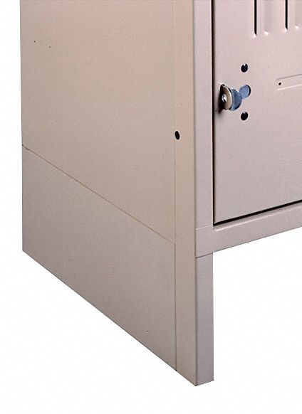 TENNSCO End Locker Base: 12 in x 12 in x 6 in, 12 in Footplate Wd, End ...