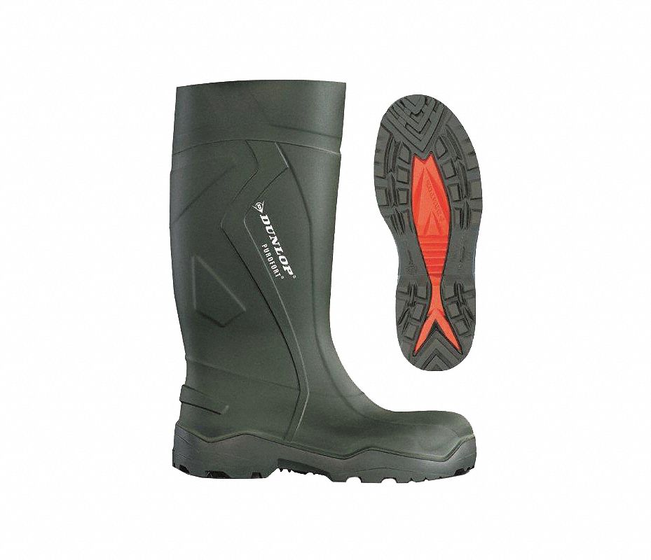 DUNLOP Botas a Media Pantorrilla de Poliuretano con puntera de Simple ...