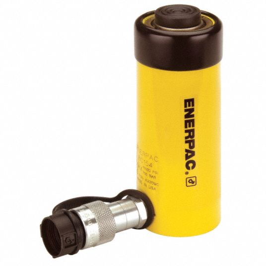 ENERPAC, Single Acting, 15 ton Nominal Capacity, Hydraulic Ram - 5ZL46 ...