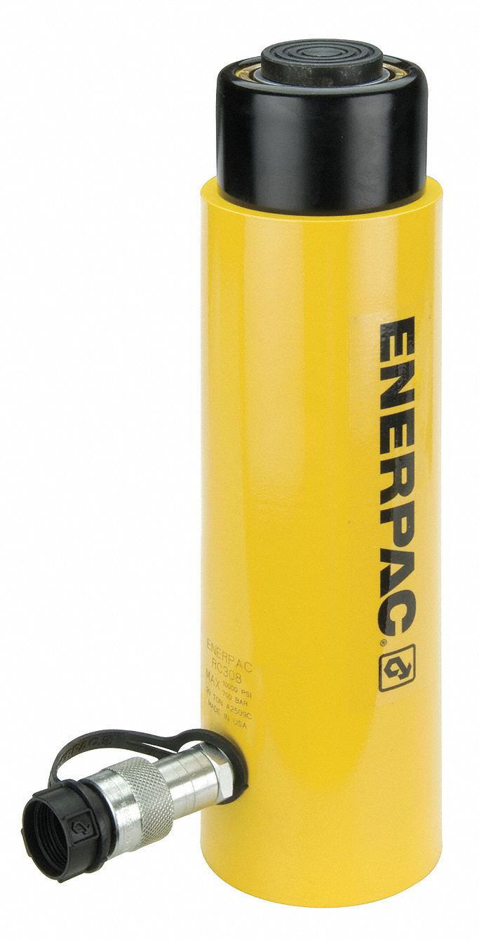 ENERPAC Hydraulic Ram: Single Acting, 30 ton Nominal Capacity, 8 in ...