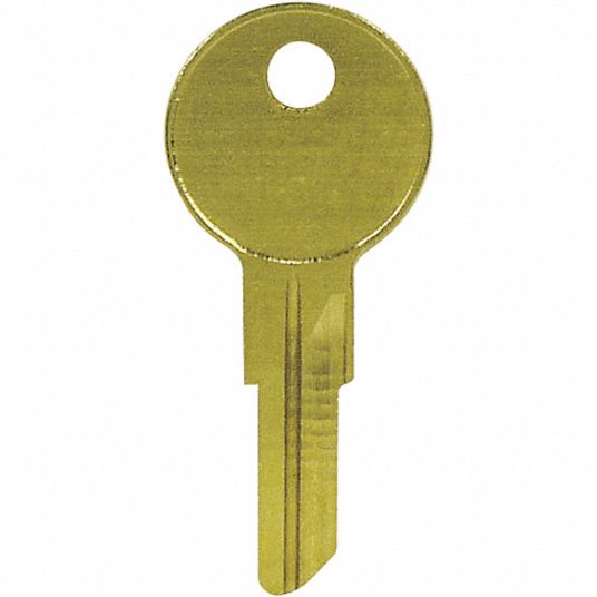 Key ID # Y14, Brass, Key Blank - 5ZLF3|5ZLF3 - Grainger