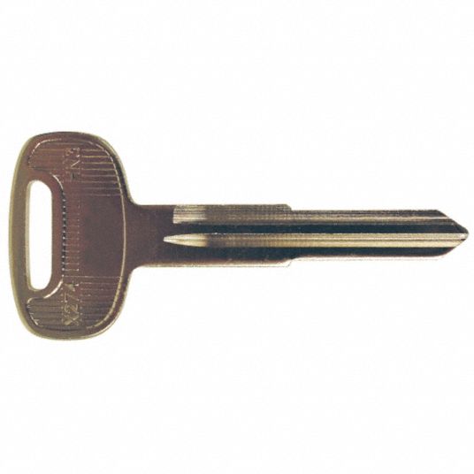 Key ID # HN3, Brass, Key Blank - 5ZLH6|5ZLH6 - Grainger