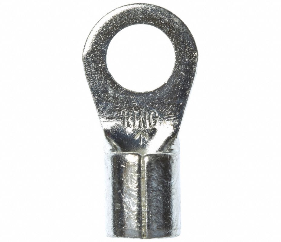 3M Terminal de Anillo,Simple Sin Aislar,Costura Soldado,4 AWG, PK10 ...