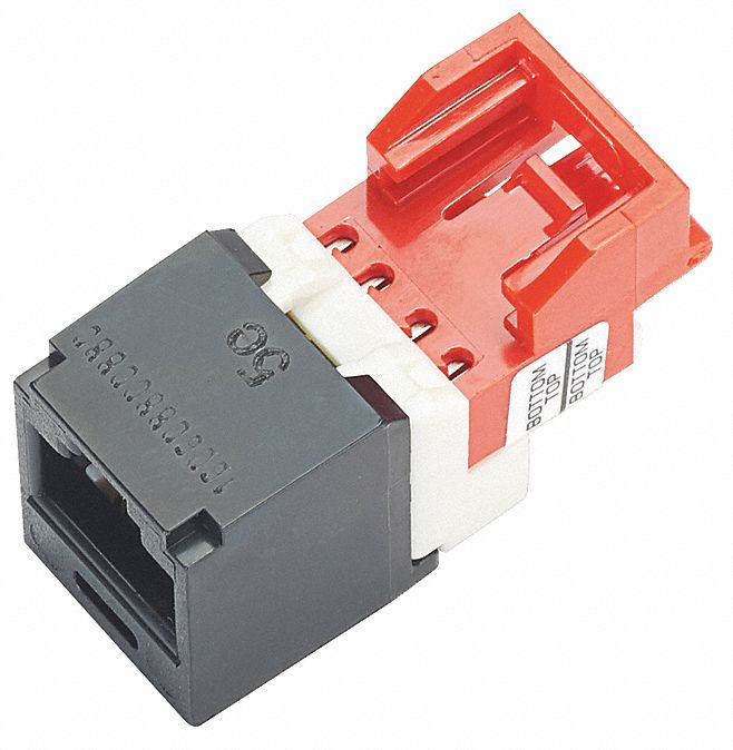 PANDUIT, Tool-Less, Category Jacks, Modular Jack - 5ZNU2|CJ5E88TBL ...
