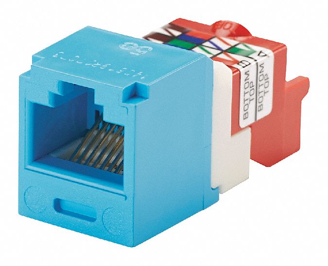 PANDUIT, Tool-Less, Category Jacks, Modular Jack - 5ZNU3|CJ5E88TBU ...