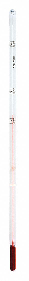 240 mm Lg. x 76 mm Immersion, NIST, Liquid In Glass Thermometer - 5ZPG3 ...