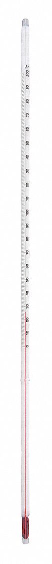 405 mm Lg. x 125 mm Immersion, NIST, Liquid In Glass Thermometer ...