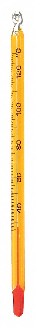 THERMCO, 24°C to 130°C, Full Immersion, Liquid In Glass Thermometer ...