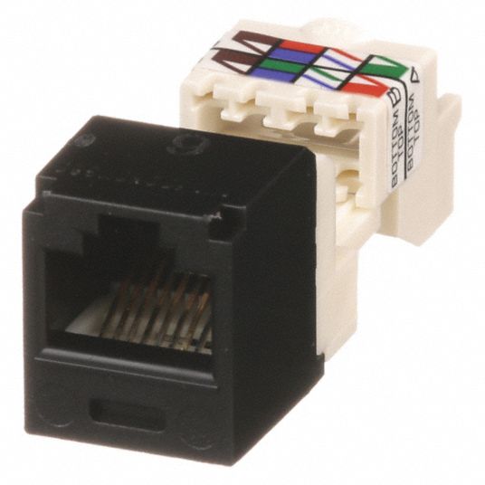 PANDUIT, Tool-Less, Category Jacks, Modular Jack - 5ZVU9|CJ688TPBL ...