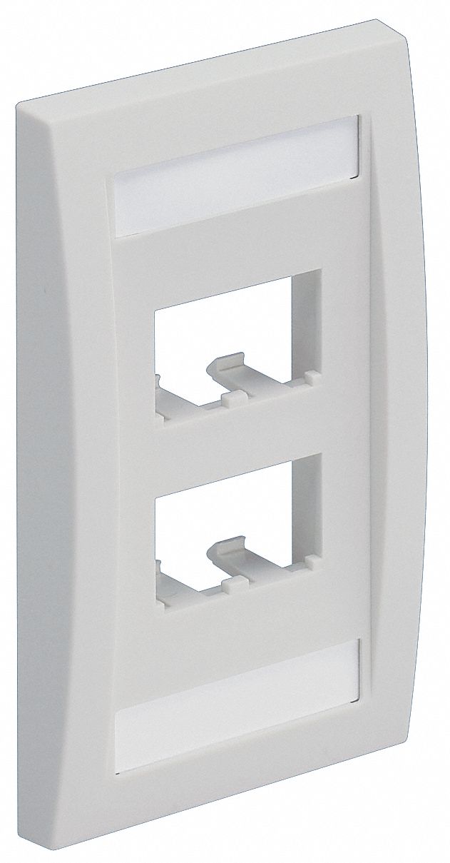 PANDUIT, White, 1 Gang, Wall Plate - 5ZVZ6|CFPE4WHY - Grainger