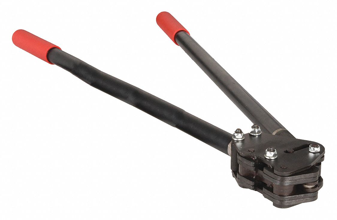 MIP, Side Action, Fits 1 1/4 in Strap Wd, Steel Strapping Sealer ...