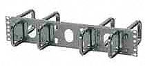 PANDUIT, 2 Rack Units, 3 1/2 in Overall Ht, Dual Side Horizontal Ring ...