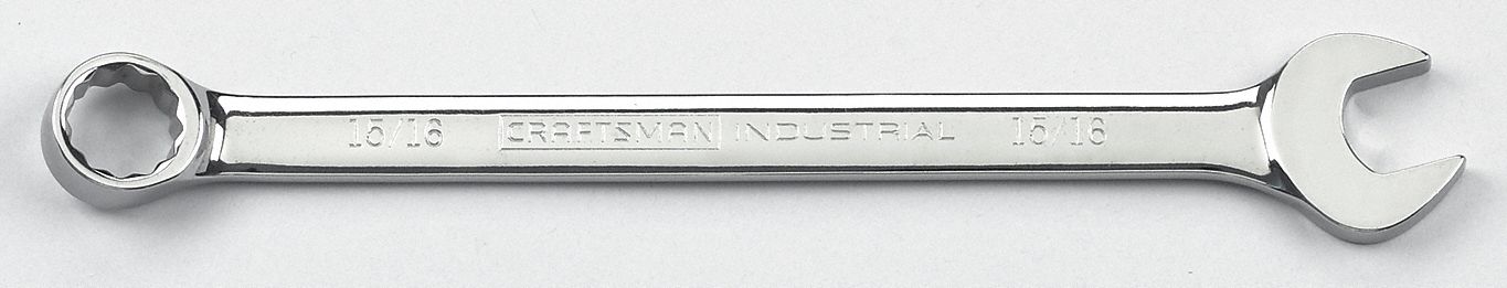 Combination Wrench, Alloy Steel, Full Polish, 13 in Overall Length ...