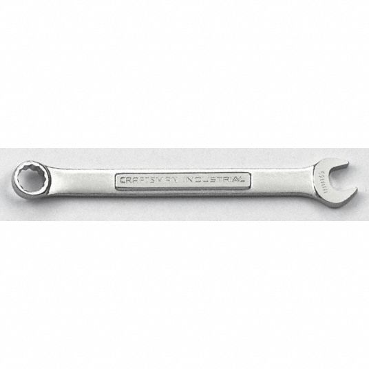 Combination Wrench, Alloy Steel, Chrome, 4-7/8 in Overall Length - Grainger