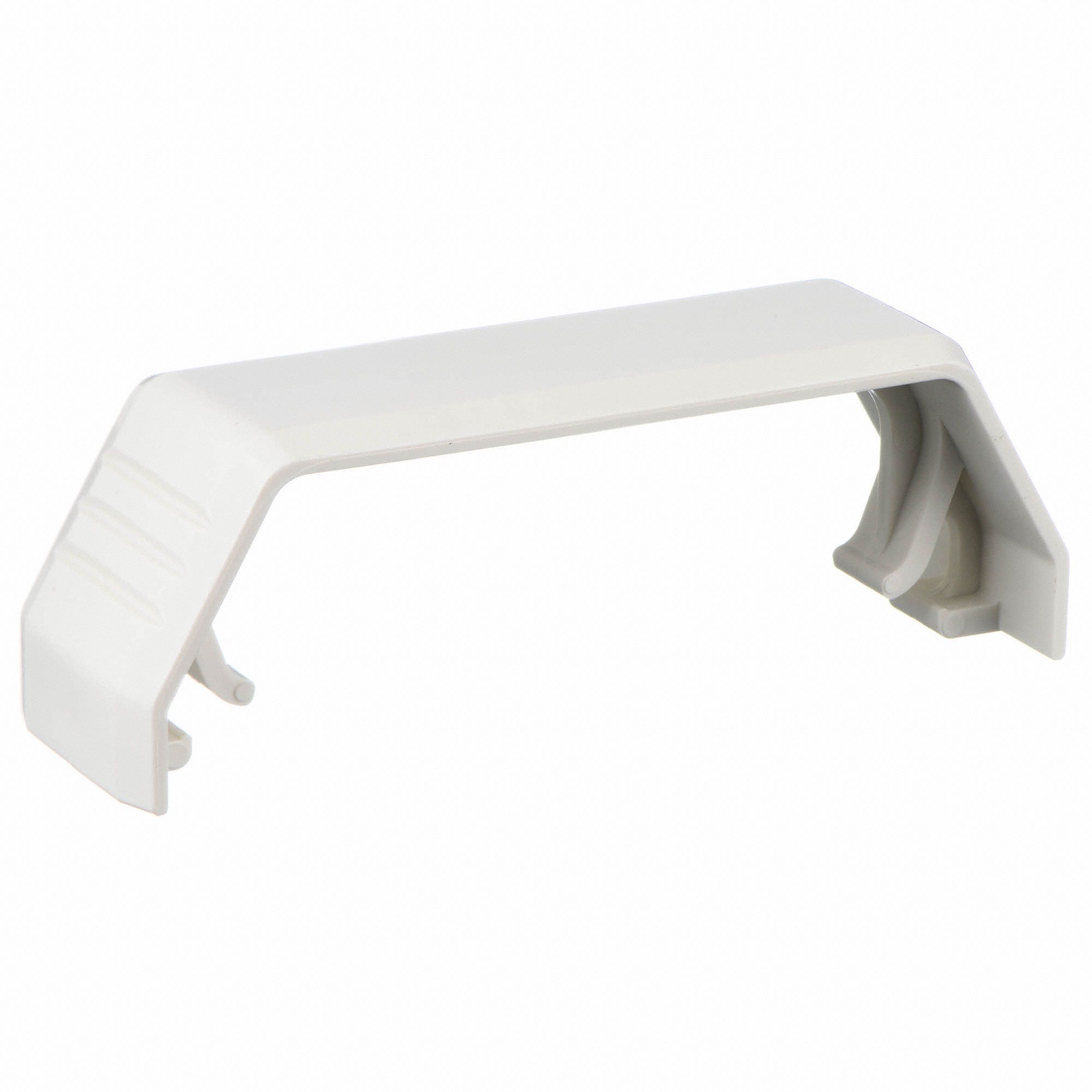 PANDUIT Cover Coupler: T-45, 2 3/8 in Wd, 1 1/4 in Ht, Plastic, White ...
