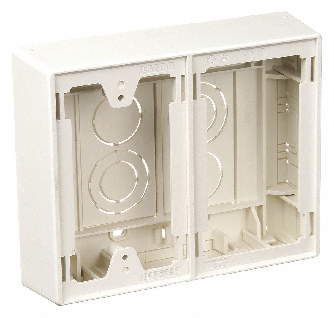 PANDUIT, T-45, Plastic, Fast-Snap Box - 5ZWZ5|JBP2FSIW - Grainger