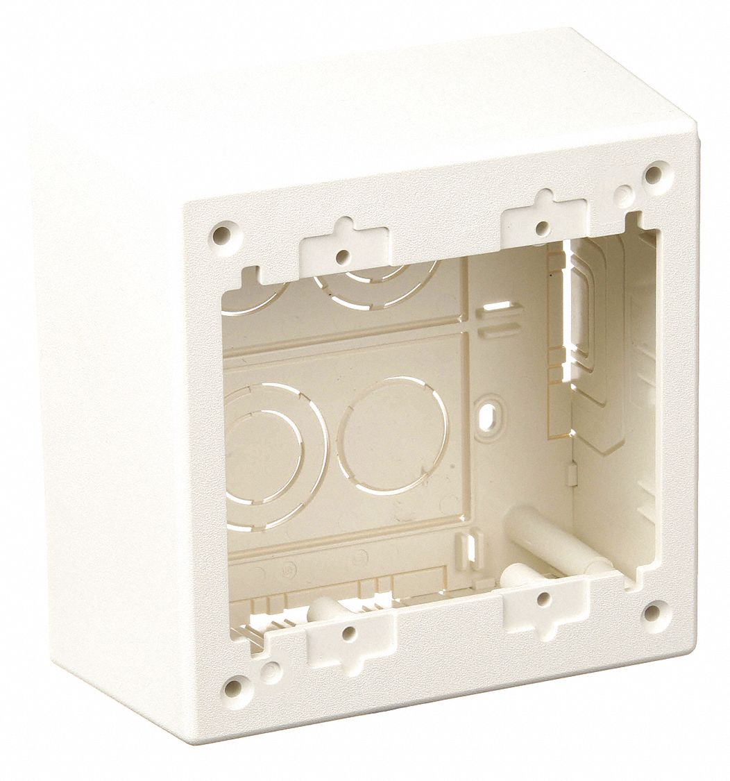 PANDUIT, T-45, Plastic, Deep Junction Box - 5ZWZ7|JBP2DIW - Grainger