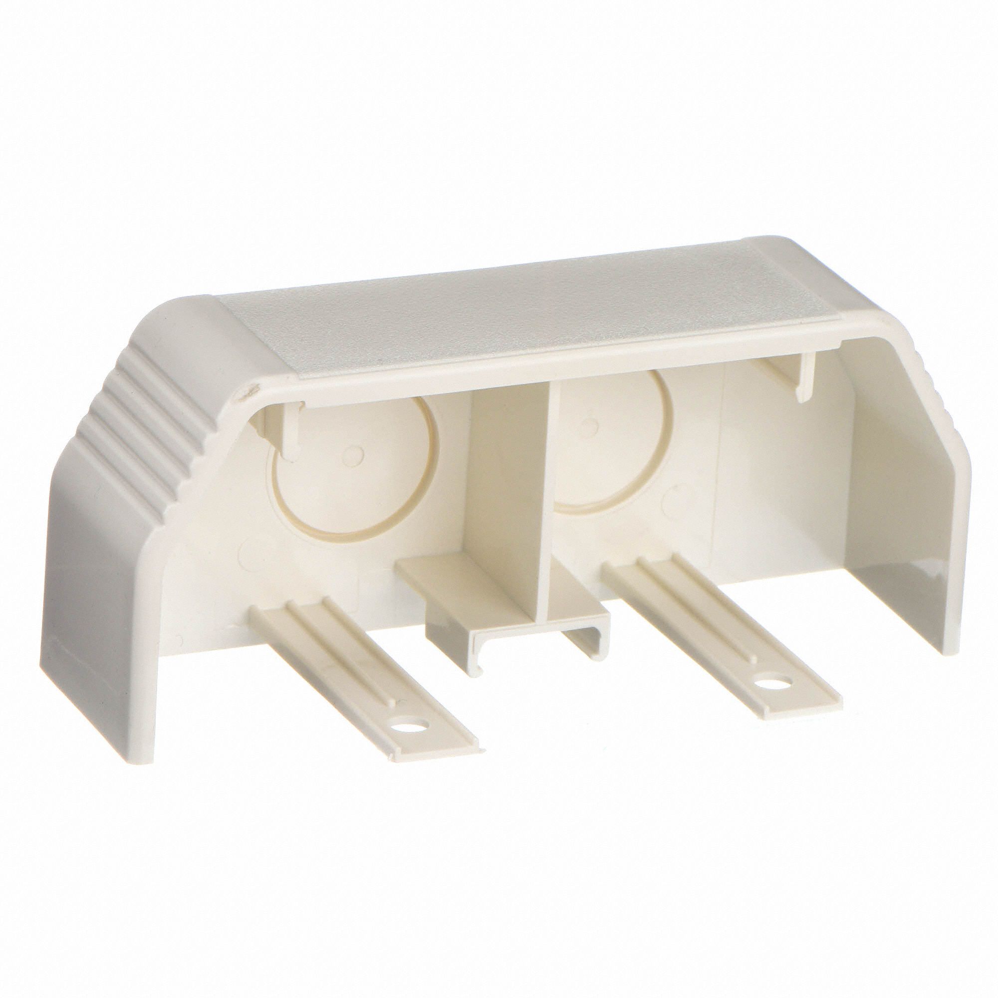 PANDUIT End Cap: T-70, 4 in Wd, 1 3/4 in Ht, Plastic, Off White - 5ZXC0 ...