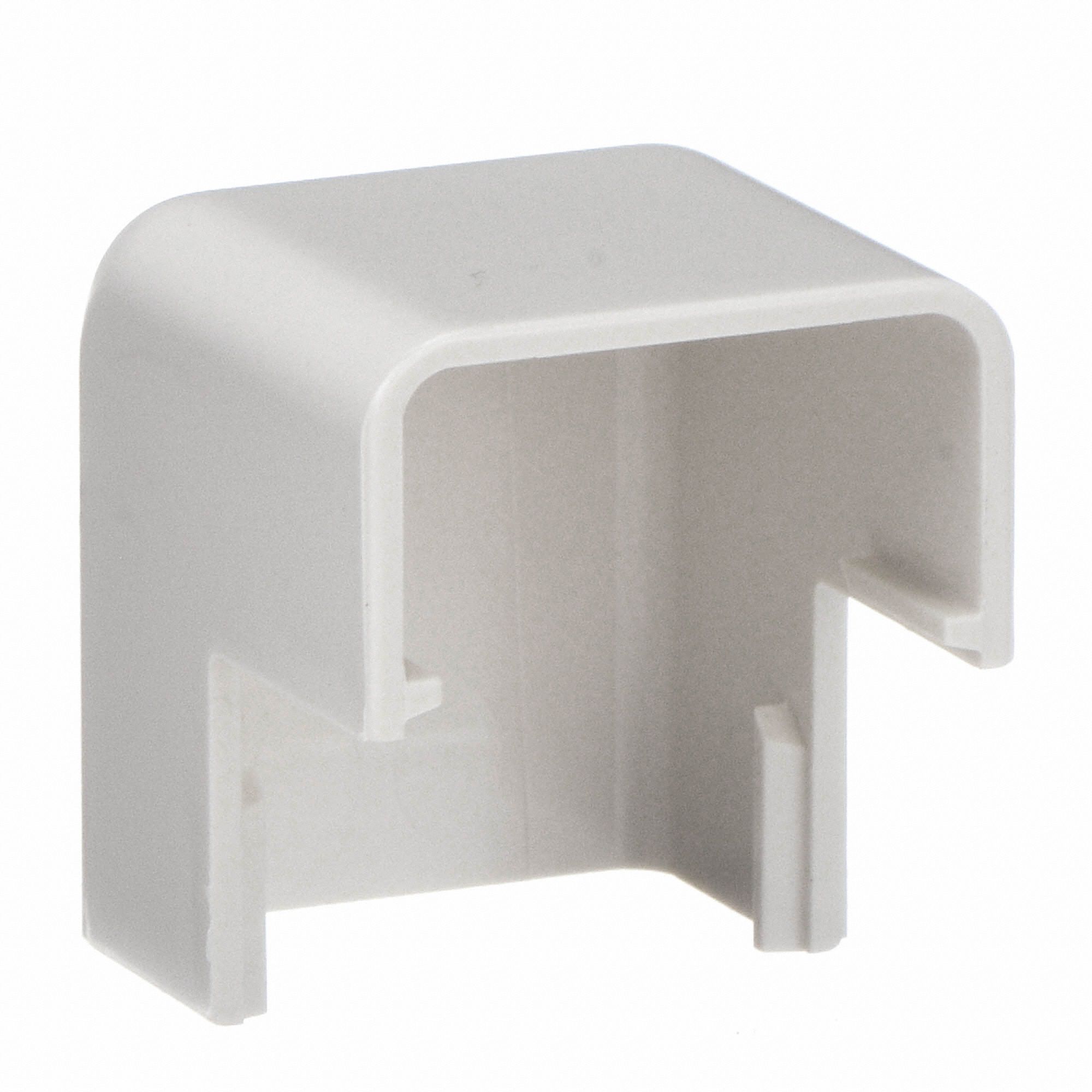 PANDUIT Outside Corner: LD5, 1 in Wd, 1/2 in Ht, Plastic, Off White ...