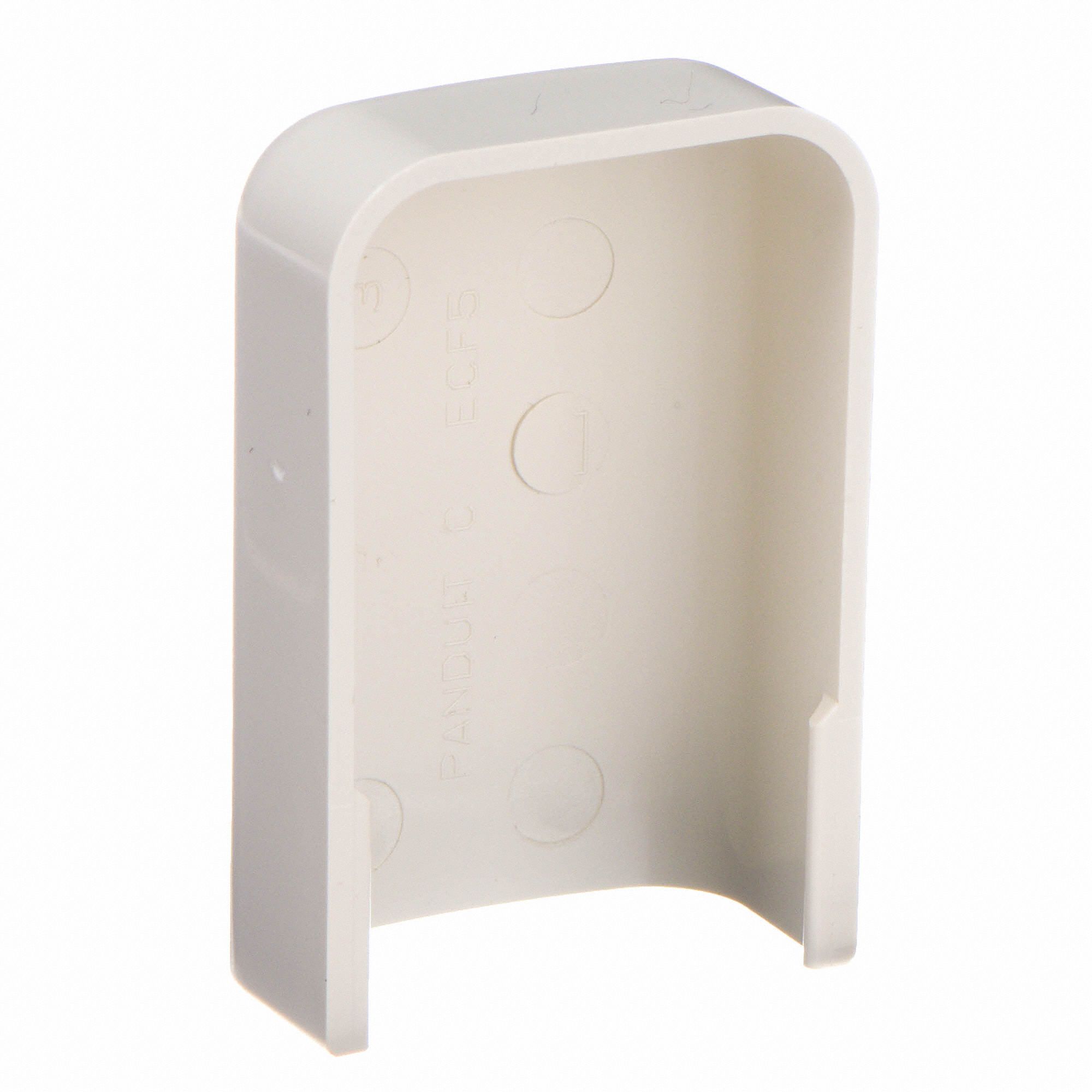 PANDUIT End Cap: LD5, 1 in Wd, 1/2 in Ht, Plastic, Off White - 5ZXE1 ...