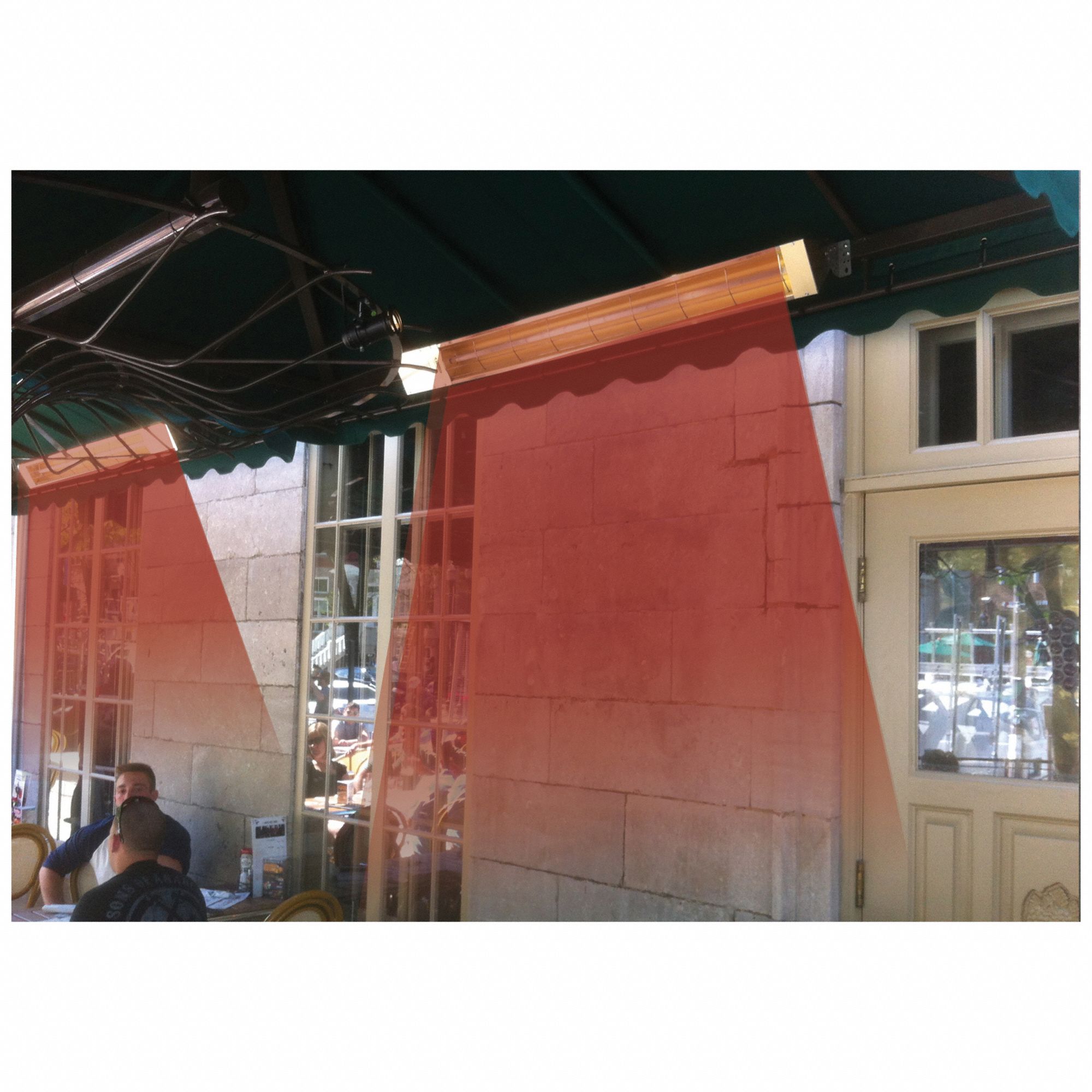 FOSTORIA Outdoor/Indoor Quartz Infrared Heater, Brown, 1500W 120V ...