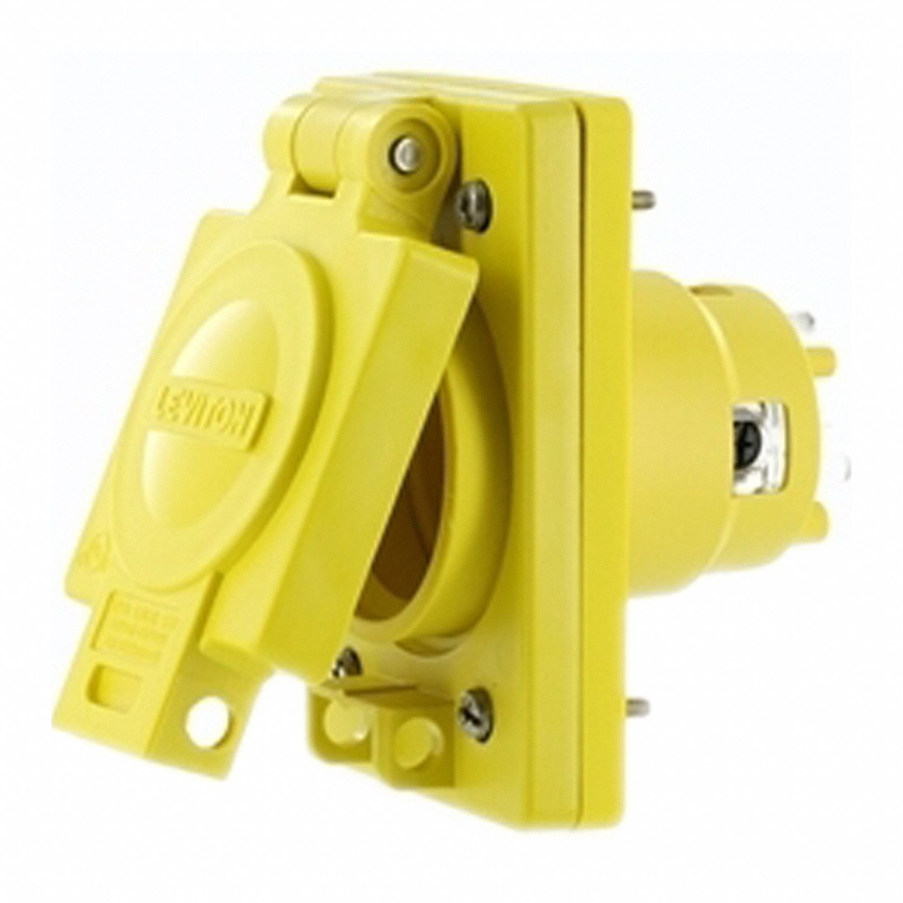 Wetguard Lock Outlet 20A 480V Ylw - Grainger