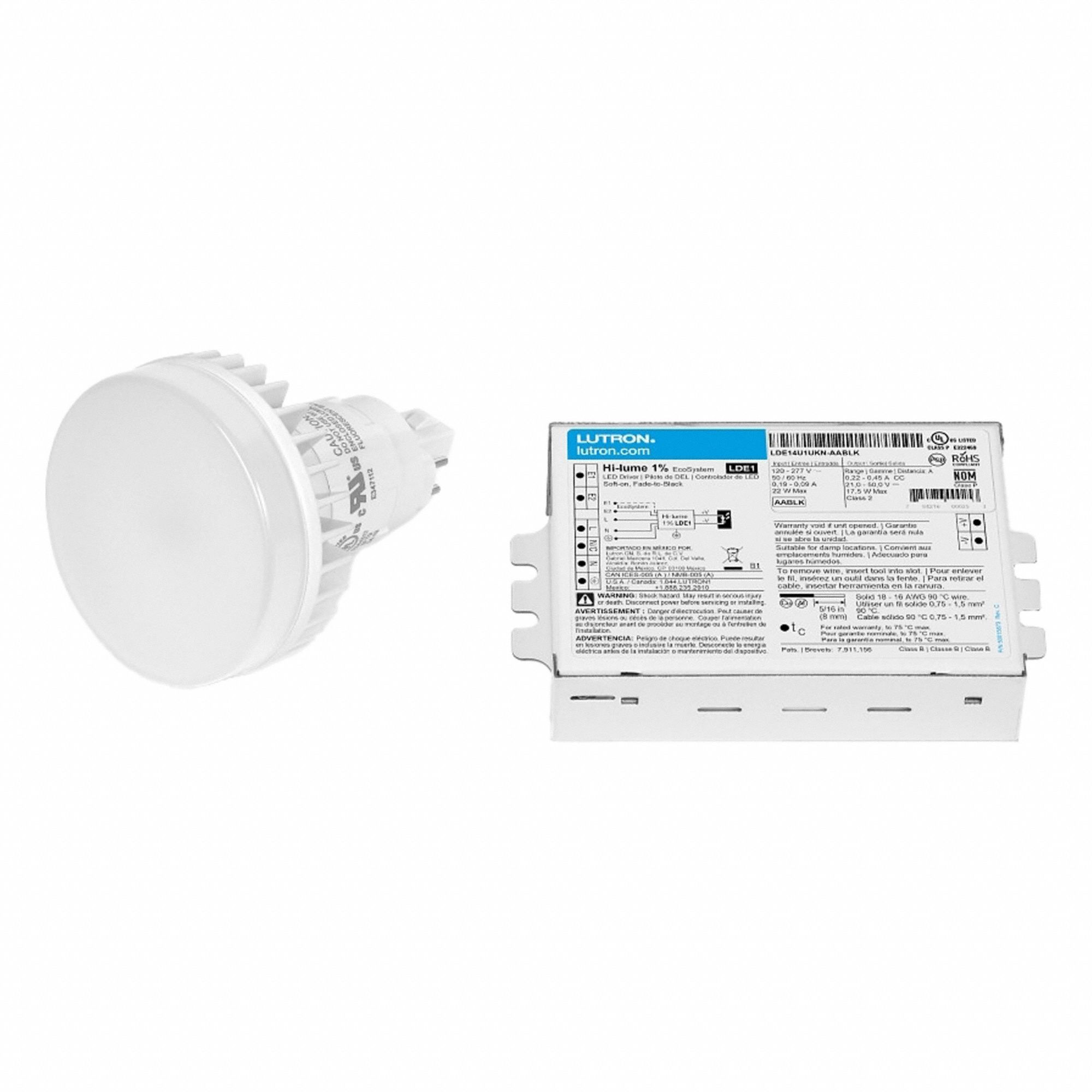 LUTRON, EcoSystem Digital Control, CFL, LED Kit - 834DR1|ELDRCF-1K35-1 - Grainger
