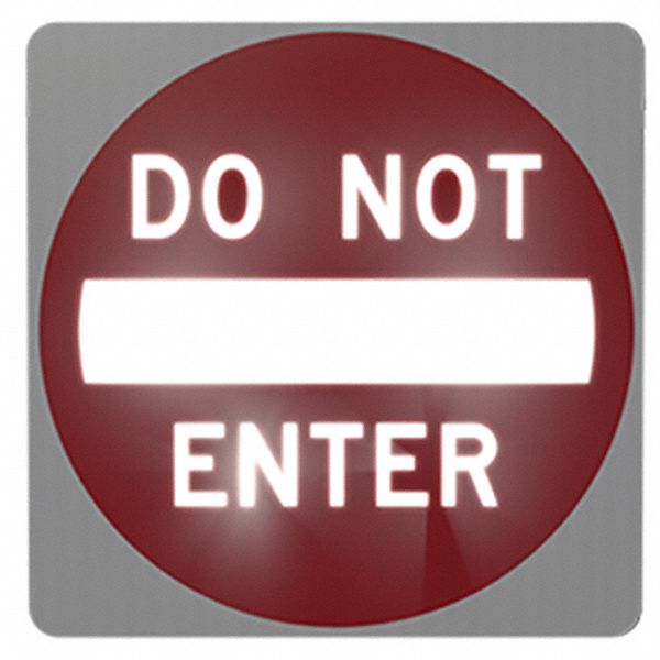 30 x 30 in Nominal Sign Size, Aluminum, Internally Illuminated LED ...