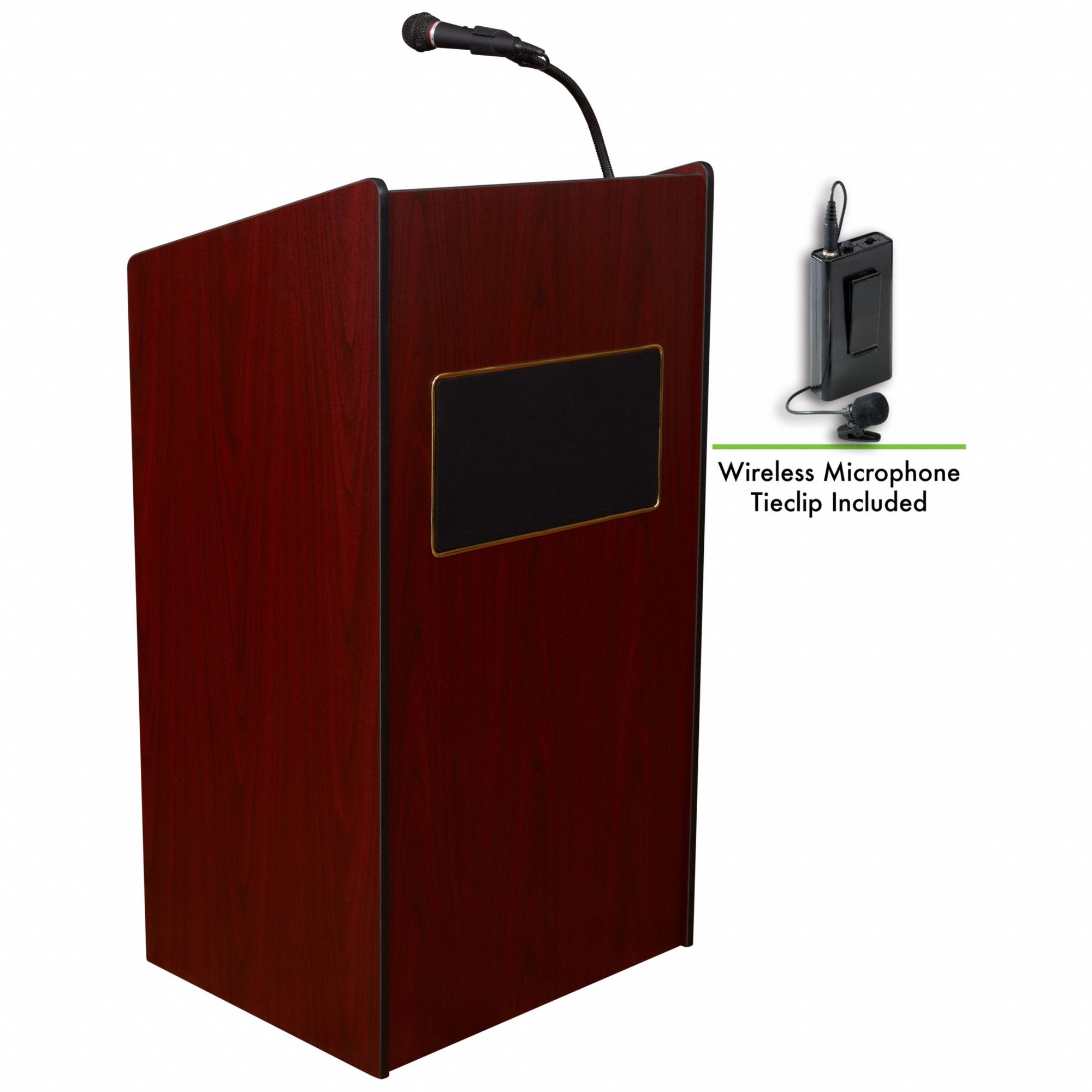 OKLAHOMA SOUND, Mahogany, Clip-On/Handheld, Sound Lectern - 210FF2|6010 ...