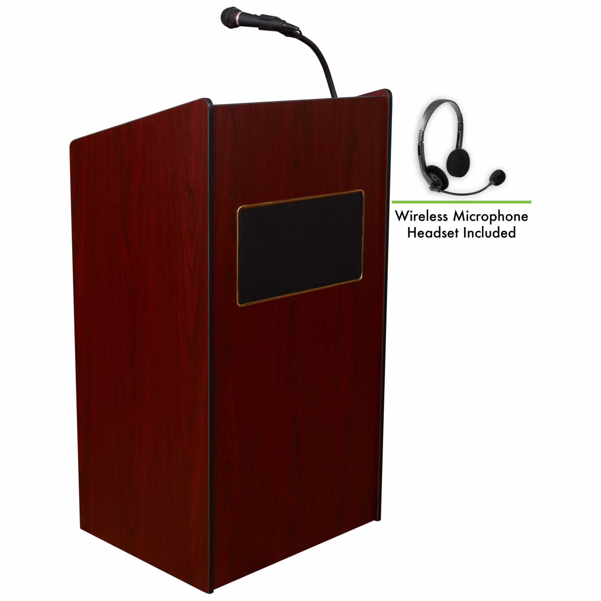 OKLAHOMA SOUND, Mahogany, Clip-On/Handheld, Sound Lectern - 210FF3|6010 ...