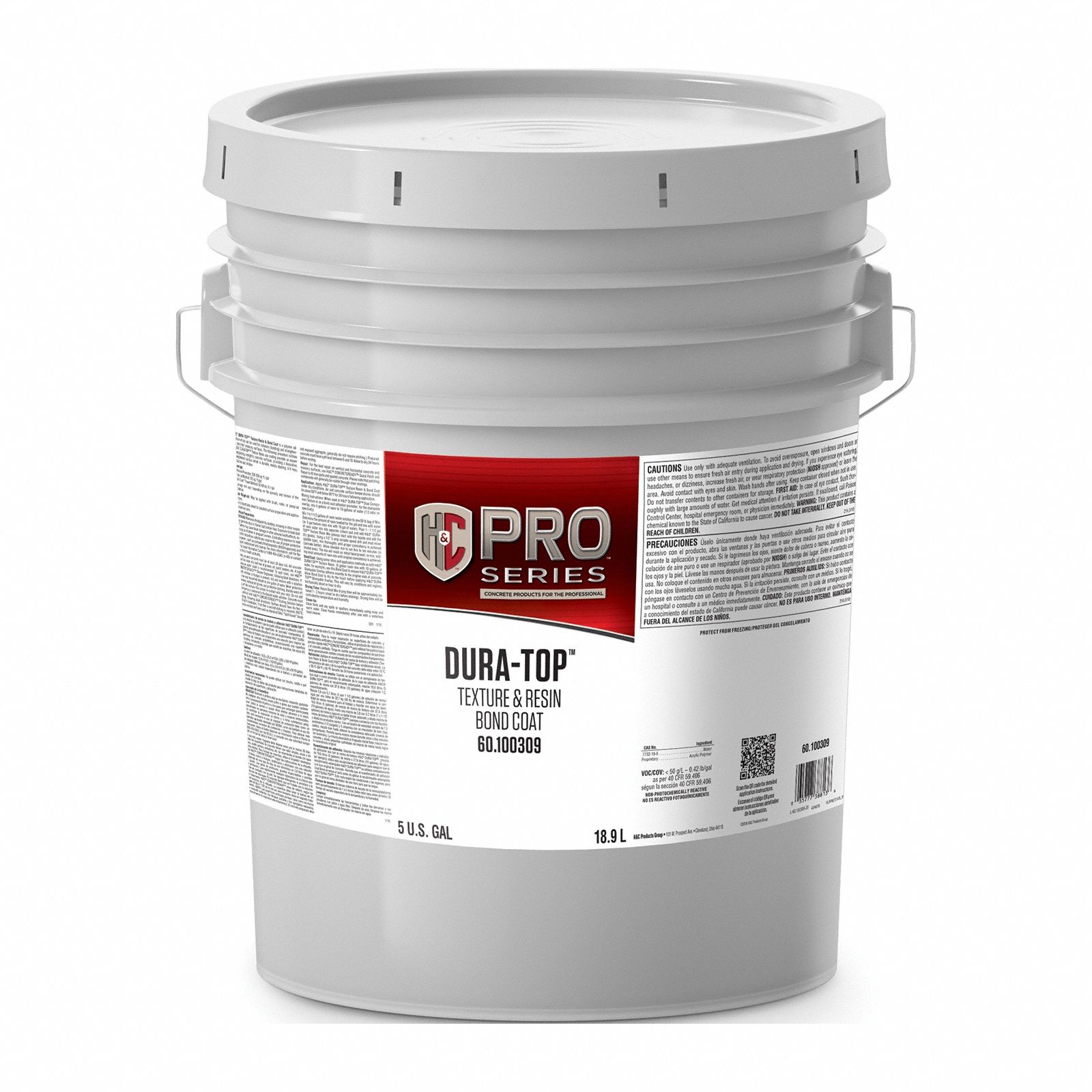 H&C, Epoxy, 5 gal Container Size, Concrete Resurfacer - 838TV7|60. ...