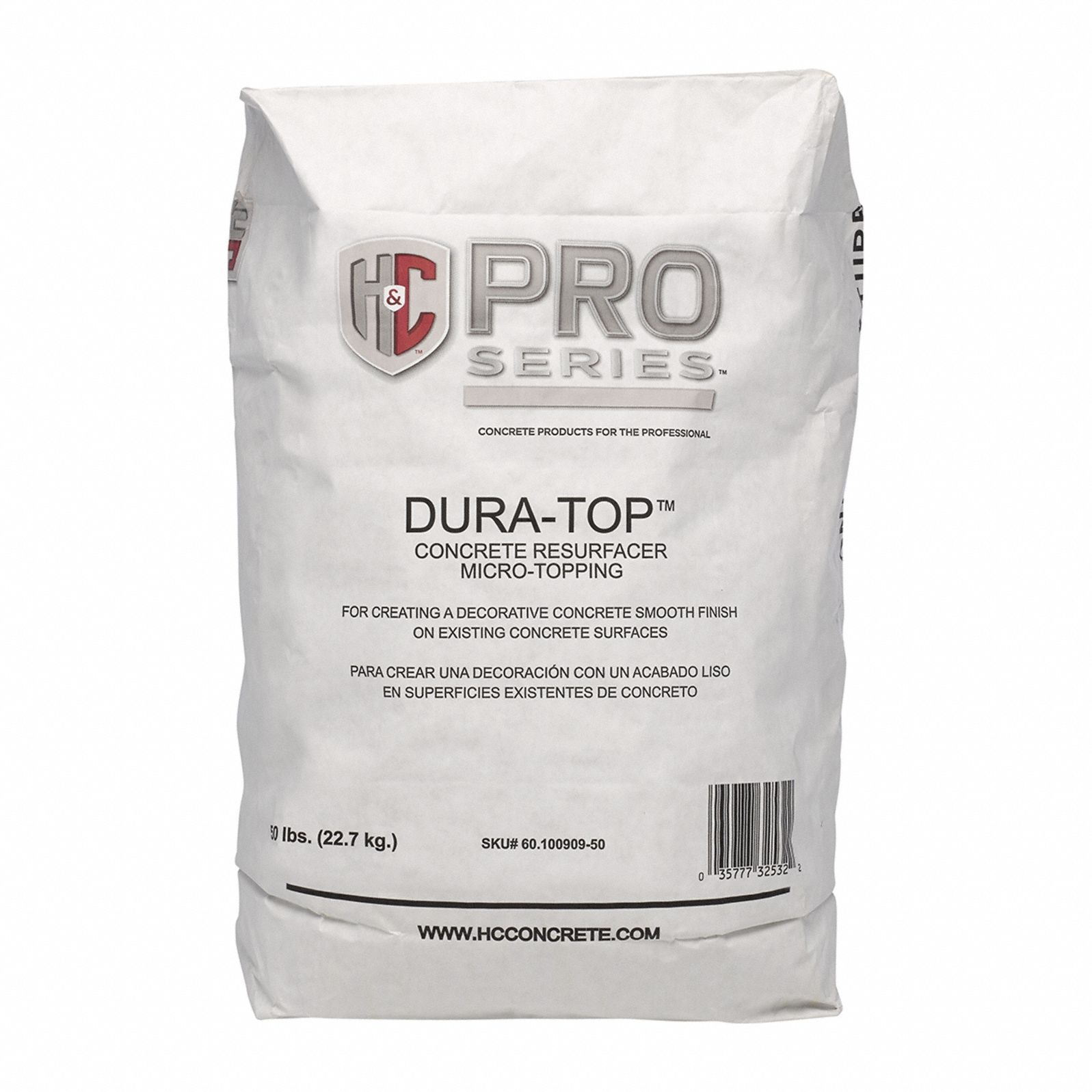 H&C, Cement, 50 lb Container Size, Concrete Resurfacer - 838TV8|60. ...
