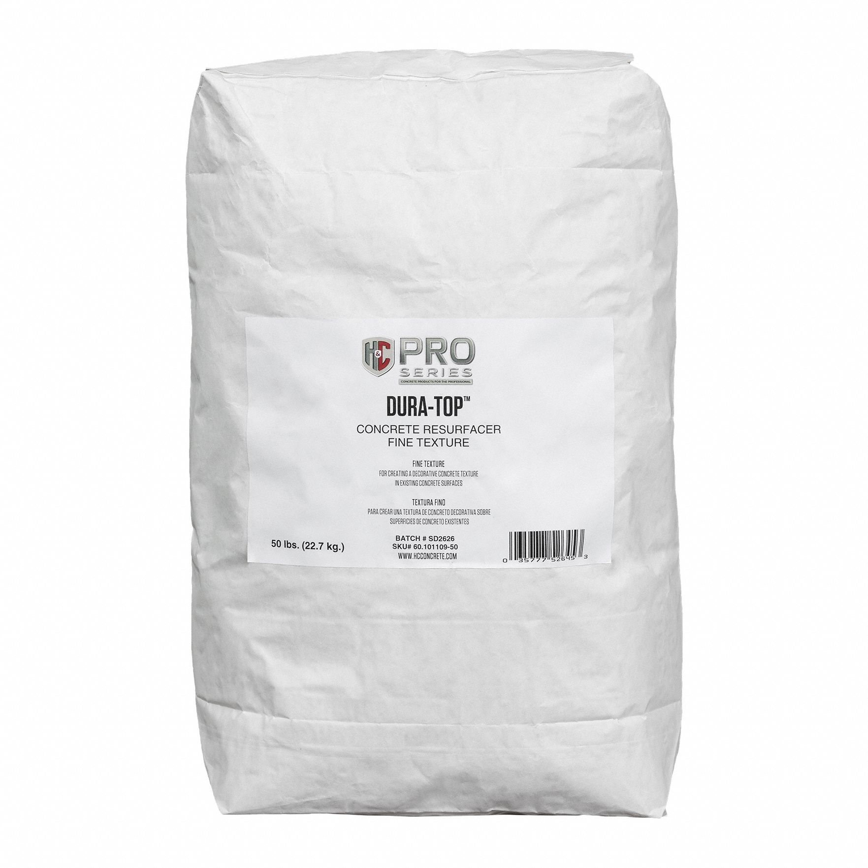 H&C, Cement, 50 lb Container Size, Concrete Resurfacer - 838TV2|60. ...