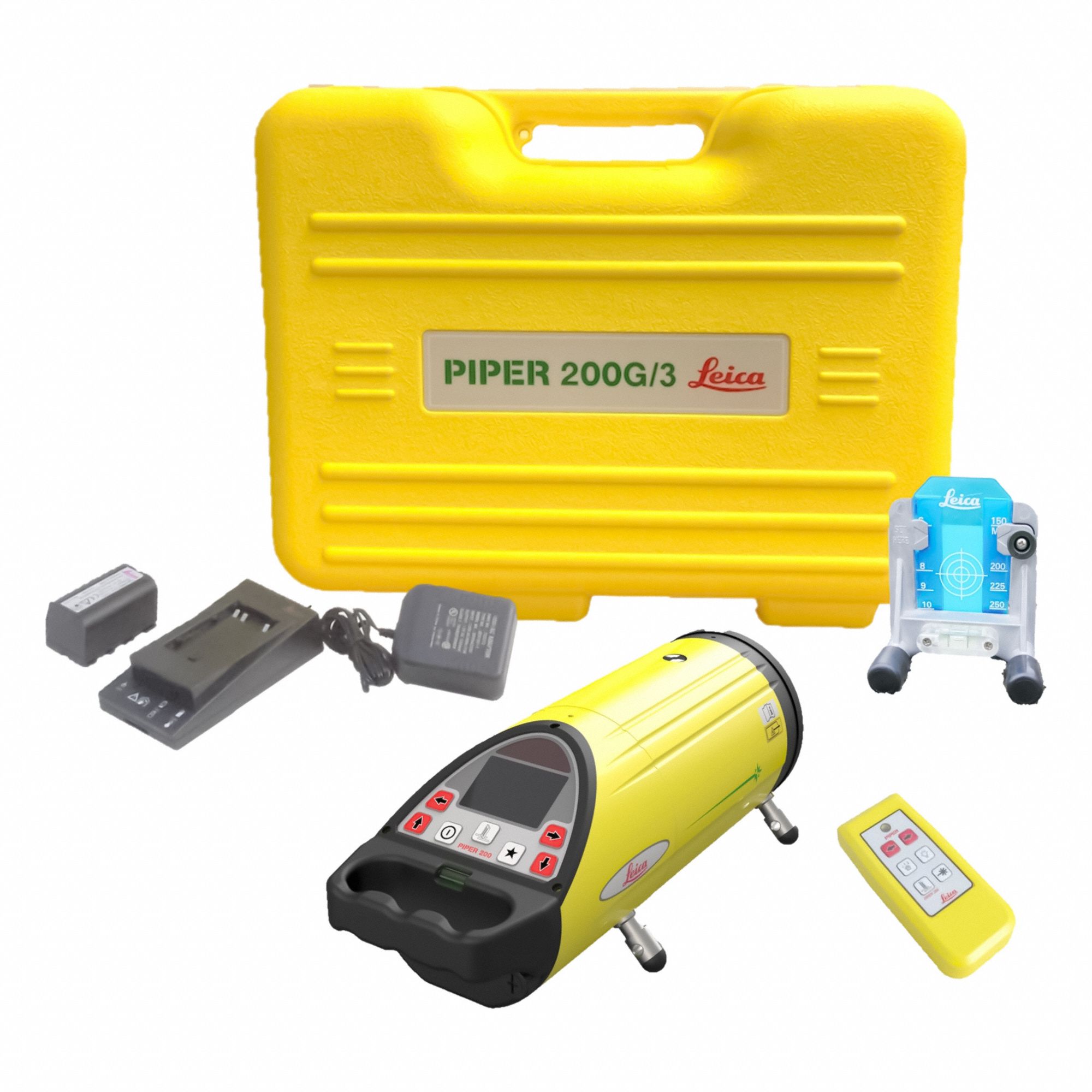 LEICA PIPER, Yellow, Pipe Laser, Pipe Laser Kit - 820C81|PIPER 200G Kit ...